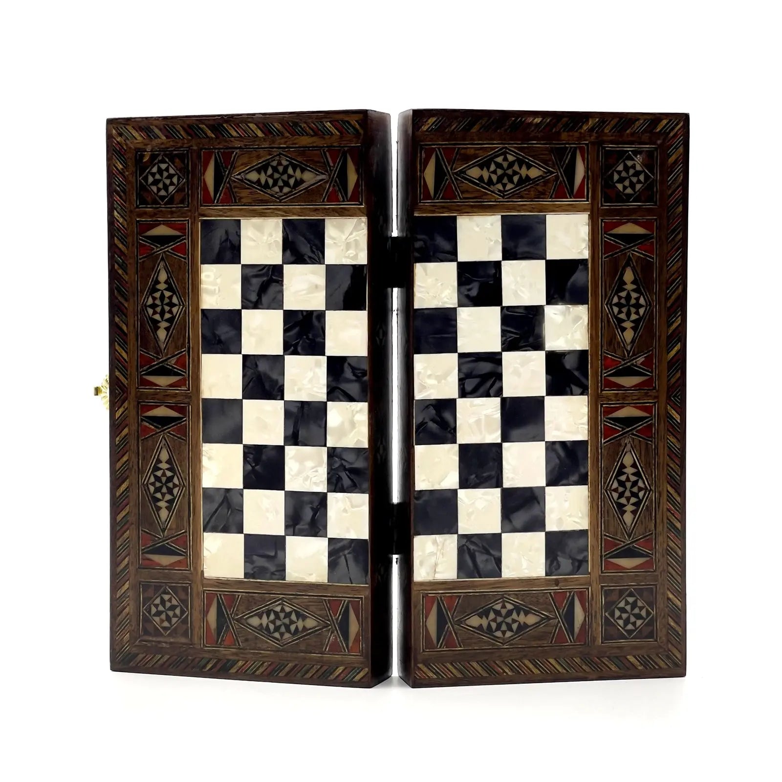 Chess Set and Backgammon Set & Handmade Luxury Small Backgammon ...