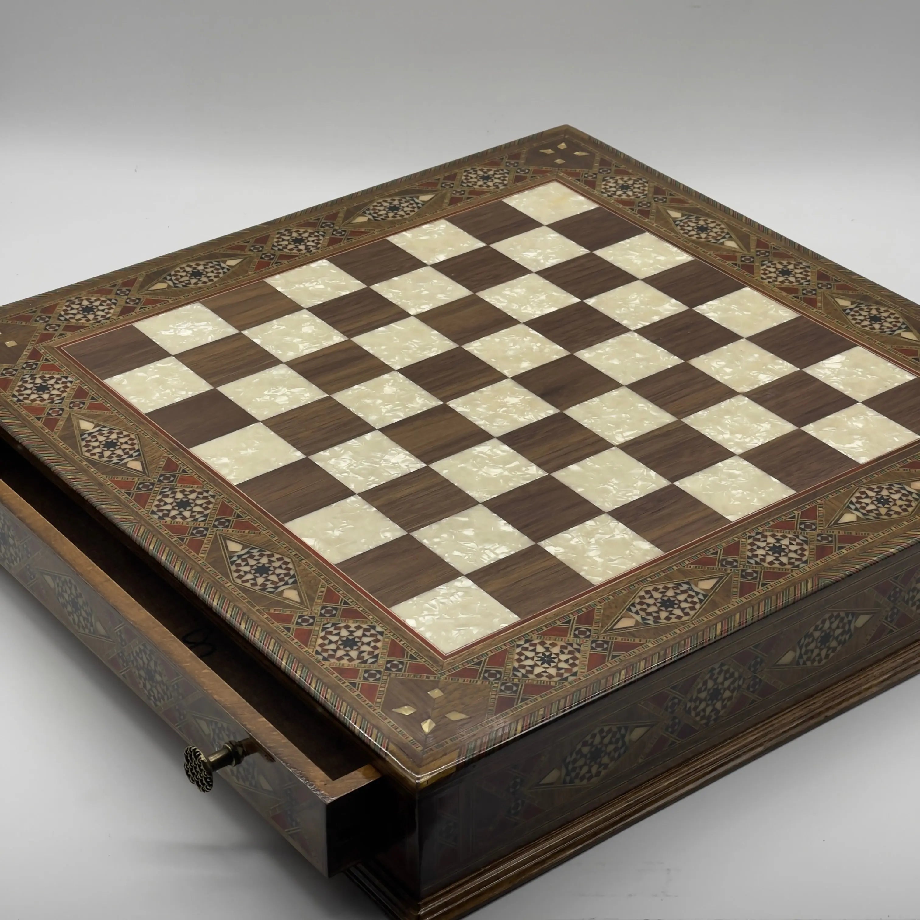 Wooden Drawers Large Chess Board & Oversize Luxury Chess Boards ...