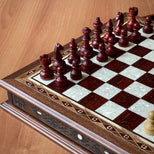 Storage Wooden Chess Set with 360 Deregee Circle Wood Chess Set ...